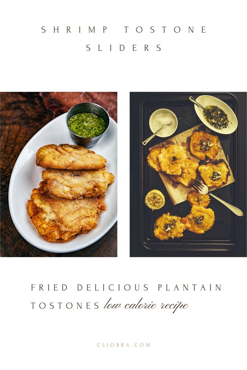 Shrimp Tostone Sliders – Fried Delicious Plantain Tostones and Avocado ...