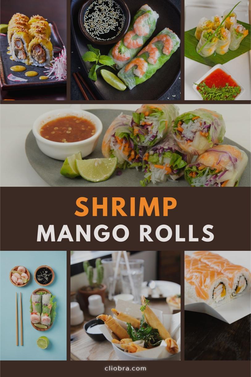 Shrimp and Mango Spring Rolls – Served with Peanut Sauce Delicious ...