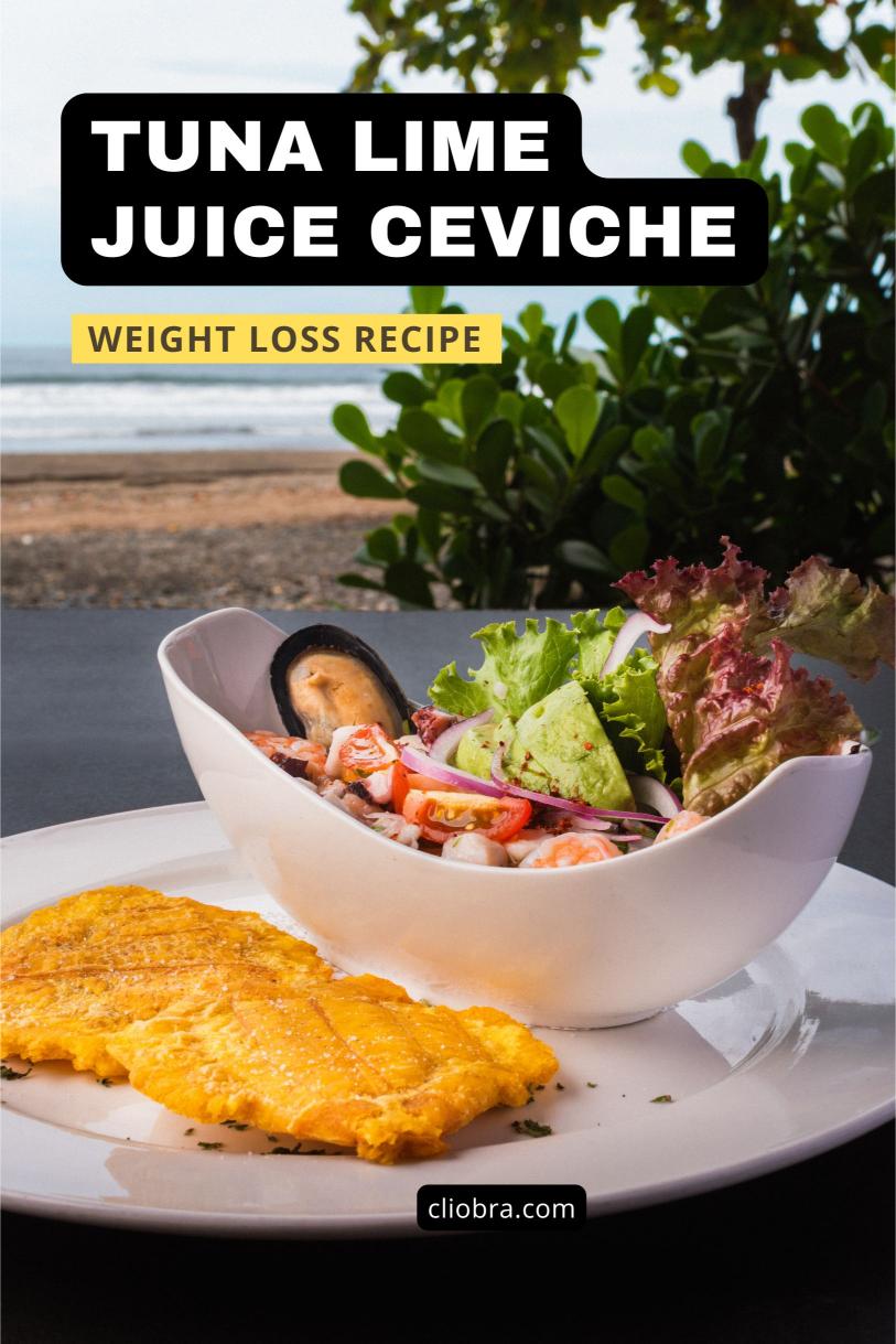 Tuna Lime Juice Ceviche – Mixed with Onions, Cilantro and Cucumber ...