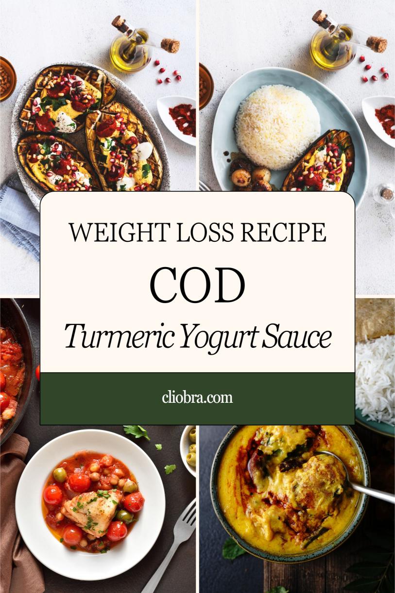 Cod and Turmeric Yogurt Sauce – Marinated and Baked Protein Rich Weight ...